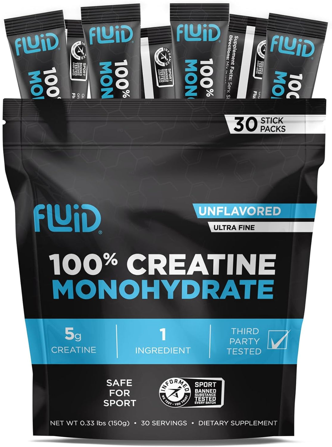 100% Creatine Monohydrate | Fluid Sports Nutrition