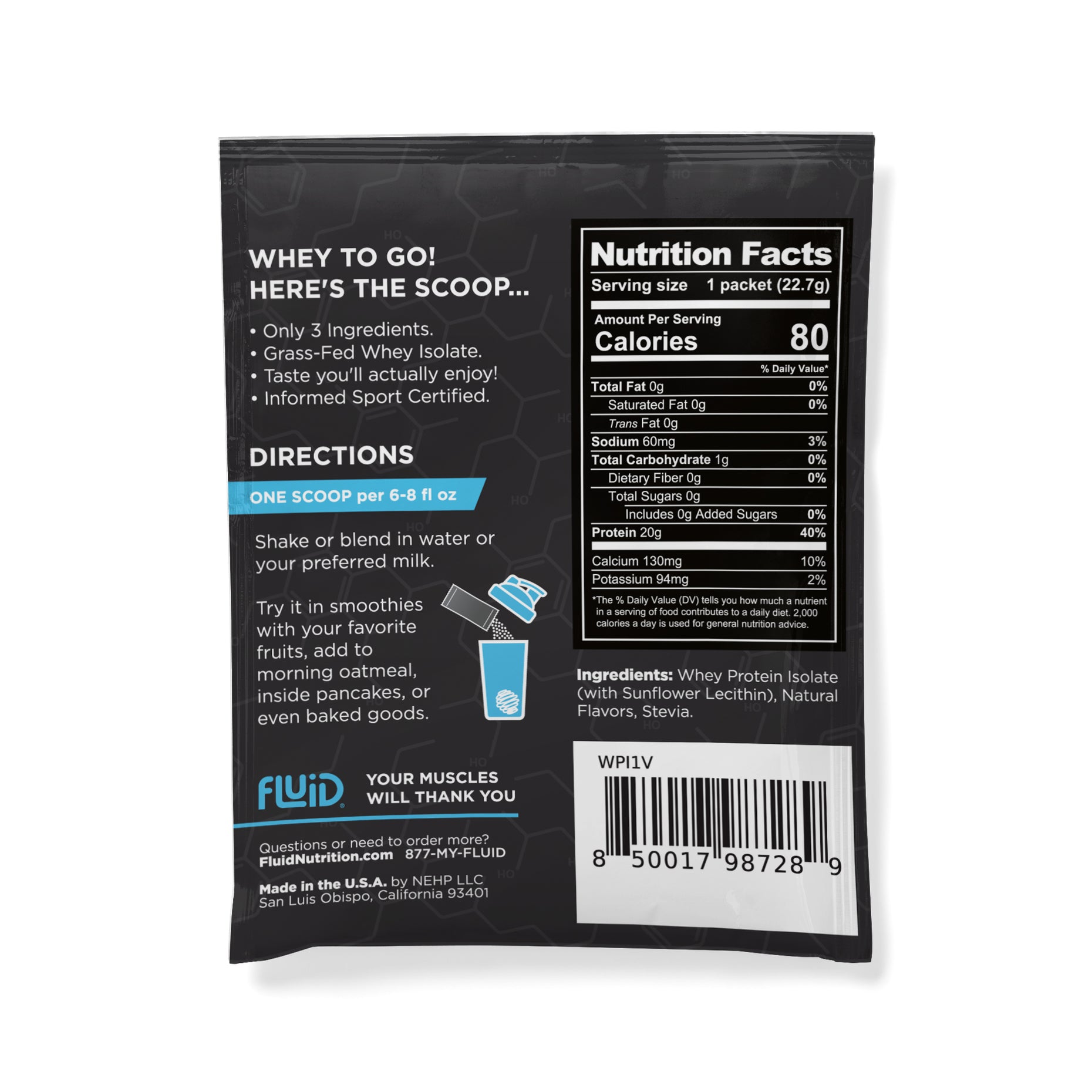 Fluid Protein | Pea-Protein with Turmeric, Cinnamon, Ginger (Vegan ...